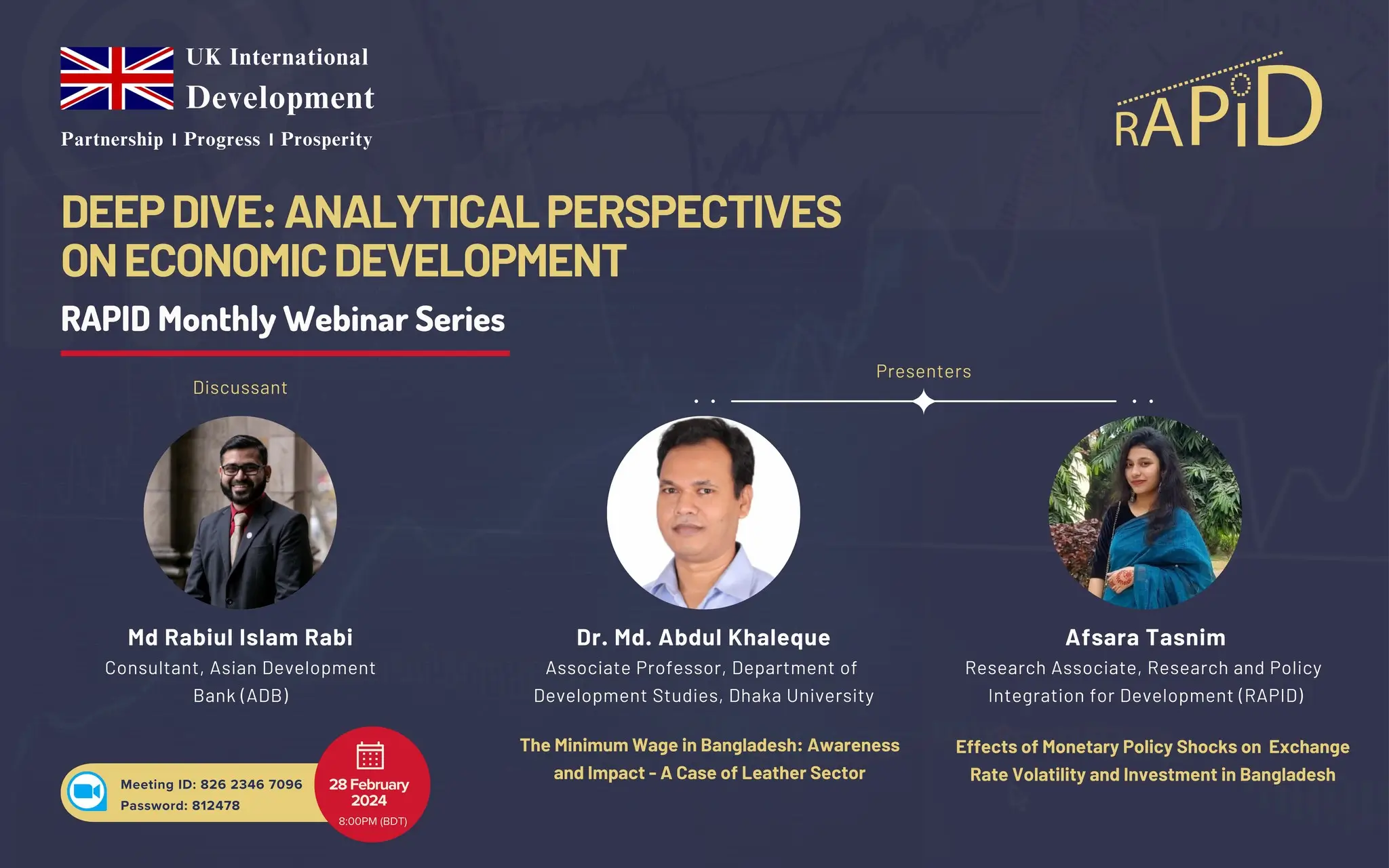 RAPID Monthly Webinar Series - RAPID Bangladesh