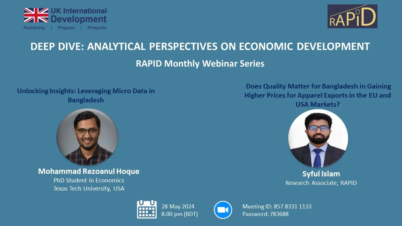 RAPID Monthly Webinar Series - RAPID Bangladesh