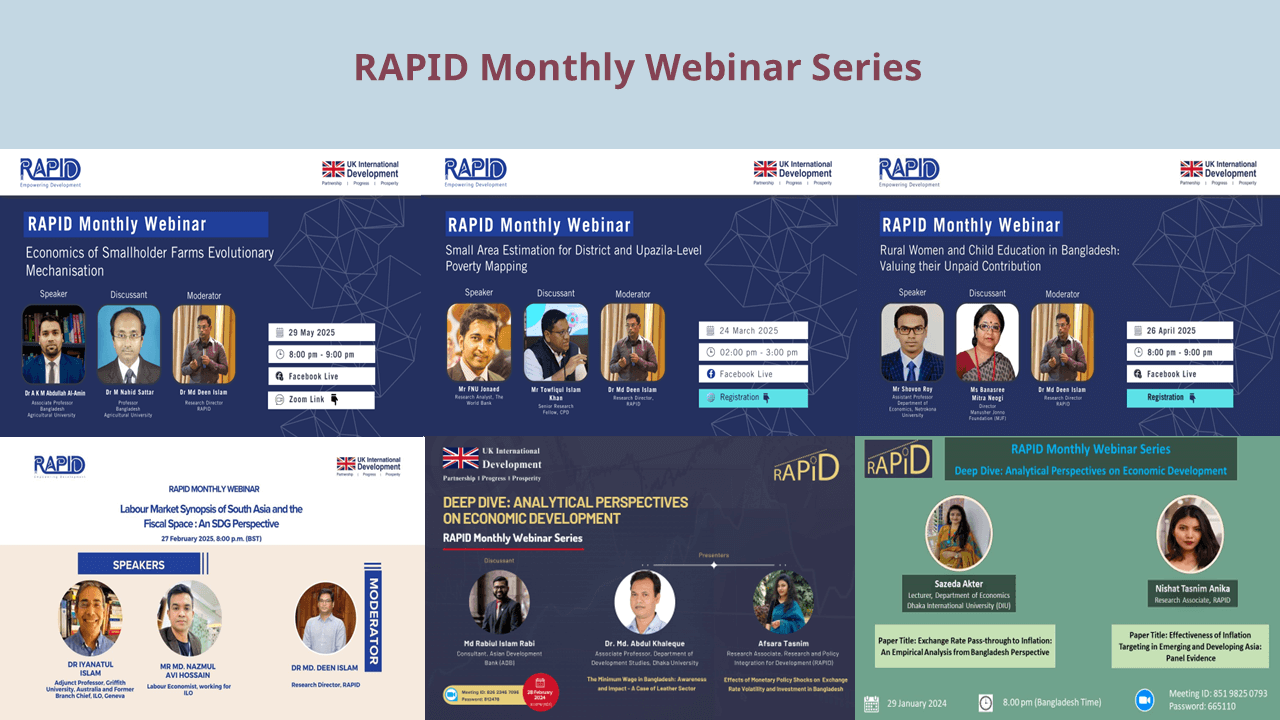 RAPID Monthly Webinar Series - RAPID Bangladesh